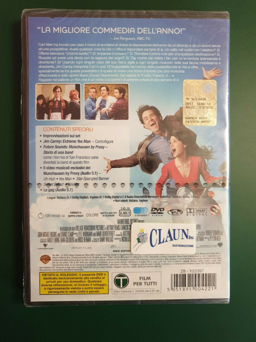Yes Man Dvd Jim Carrey . DVD Nuovo – Mattoncino Matto